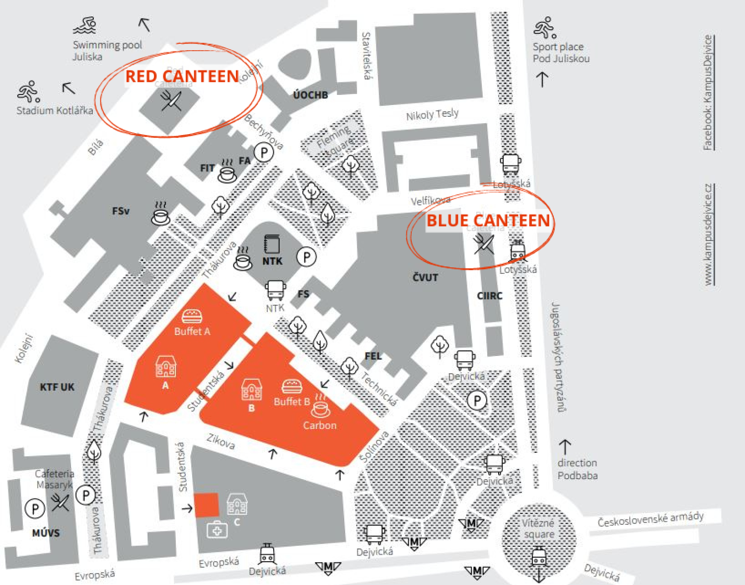 Canteens - Study at UCT Prague